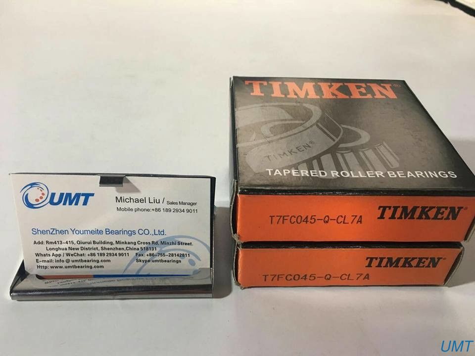 TIMKEN Taper Roller Bearing T7FC045-Q-CL7A 55 * 115 * 34mm For Drying ...
